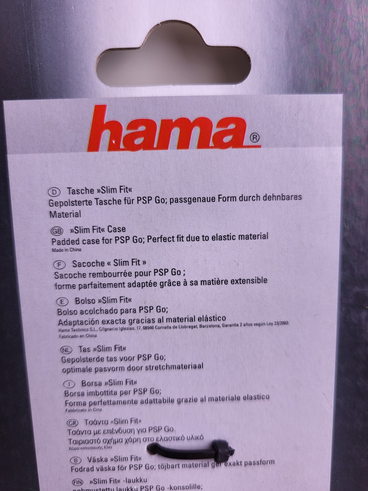 Hama Tasche Slim Fit Bag Soft-Case Schutz-Hülle für Sony PSP GO PSPGO ...