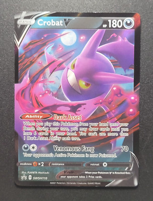 Crobat V SWSH110 - Pokémon TCG Sword & Shield Promo - NM/MT | eBay