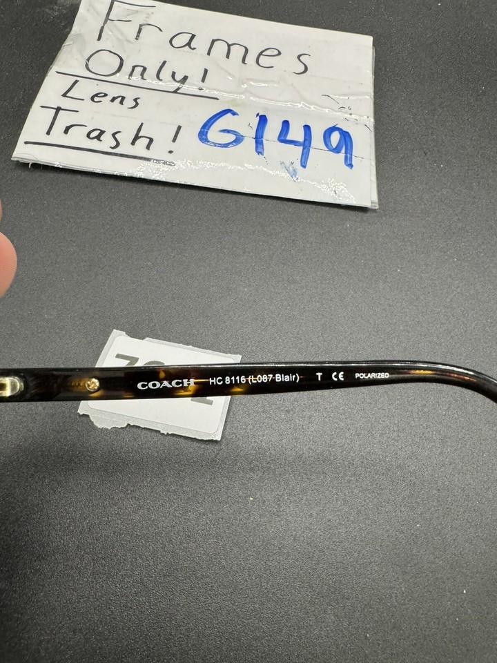 Coach Blair L087 HC 8116 5001T5 Dark Tortoise Sunglasses 56-16 135 | eBay