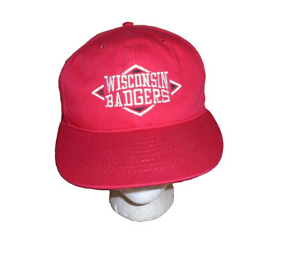 Vintage 1990s Wisconsin Badgers college NCAA snapback hat | eBay