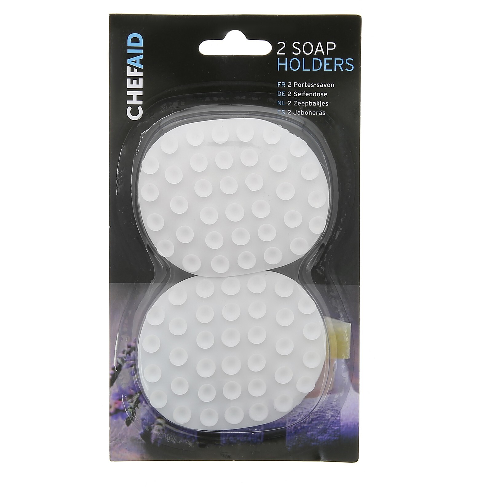 Bathroom Kitchen Soap Holders Trays Dishes Silicon Suction Pads Non ...