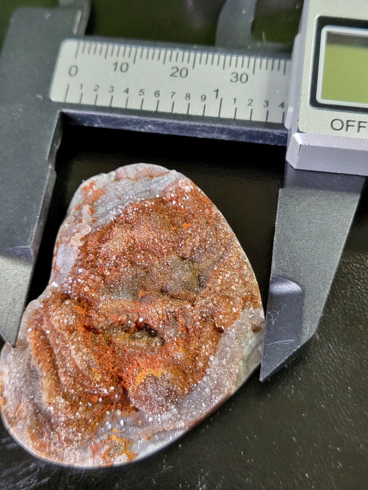 28g SPARKLY RARE CHALCEDONY ROSE CONCHA AGATE STONE Rio Grande Do Sul ...