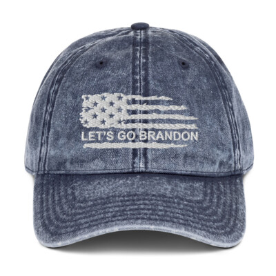 Let's Go Brandon Vintage Cotton Twill Cap, Pro America Anti Biden, FJB ...