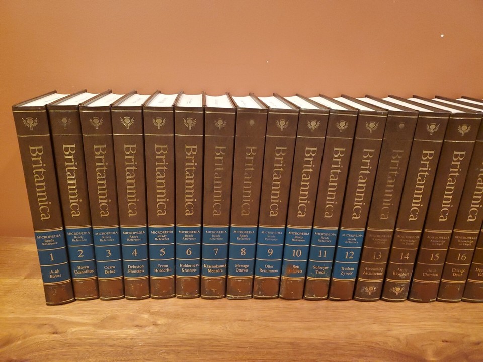 1988 ENCYCLOPEDIA BRITANNICA COMPLETE SET (MICRO AND MACRO 32 VOL.) | eBay