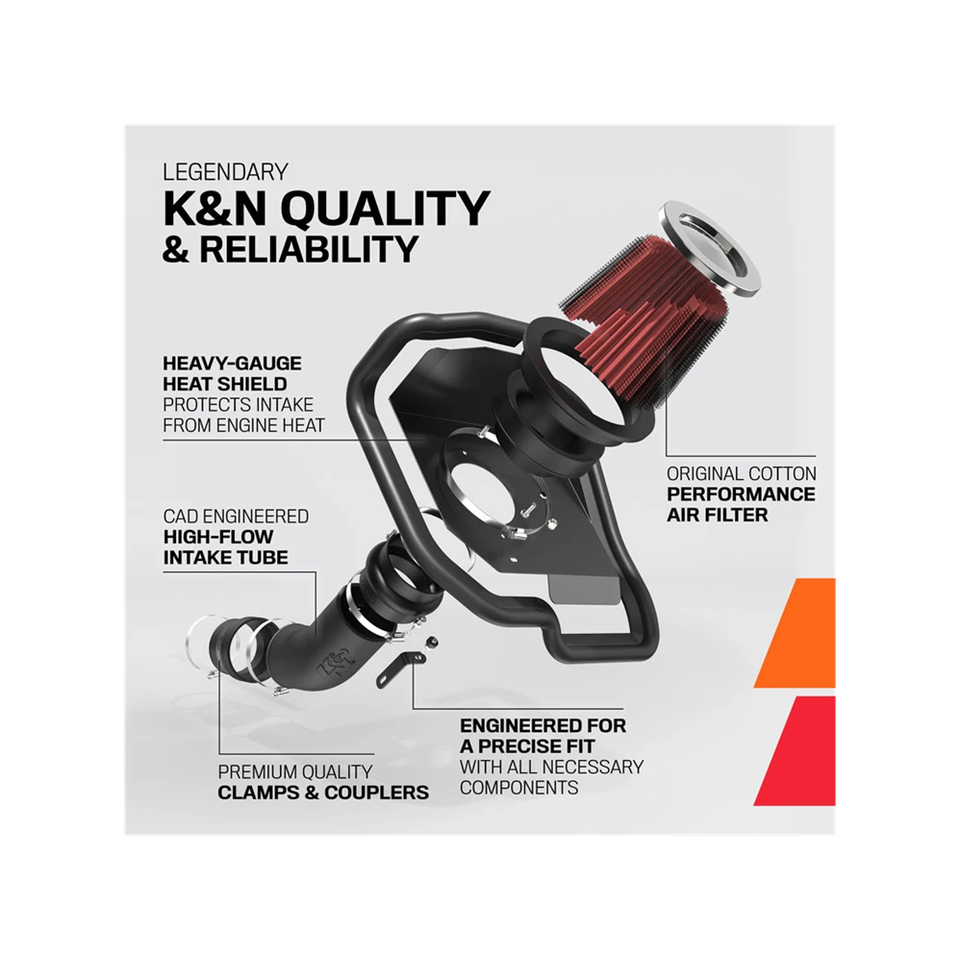 K&N 57 Series FIPK Gen II Air Intake System HDPE For Excursion, F250 ...