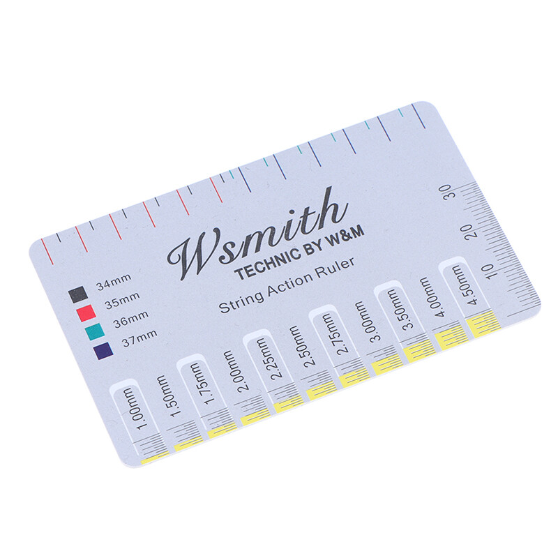 2pcs Guitar String Action Gauge String Pitch Ruler Measuring Tool ...