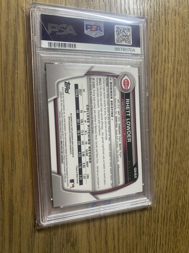 2023 Bowman Draft Rhett Lowder Blue Refractor Auto /150 PSA 9 | eBay