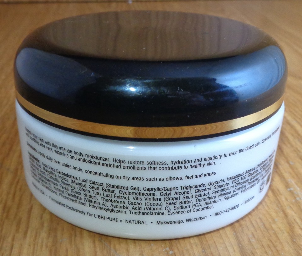 L'BRI 8 OZ PURE N' NATURAL CUCUMBER INTENSE BODY BUTTER - NEW | eBay