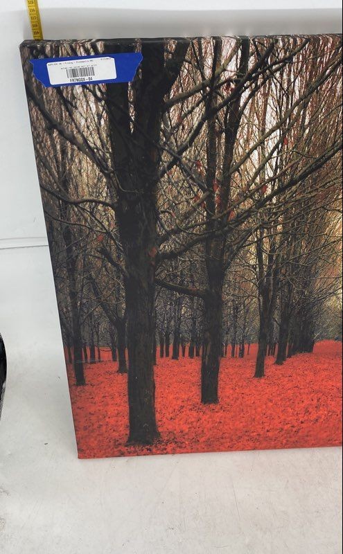 Red Autumn Canvas Home Decorative Rectangular Shaped Wall Art Print | eBay