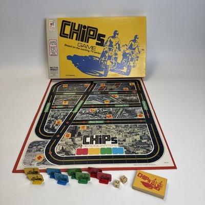 Vintage 1977 Chips TV Series Board Game Milton Bradley Complete Near ...