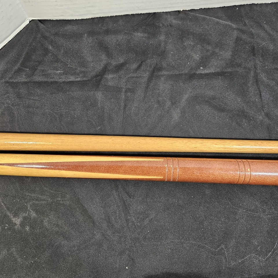 Brunswick Vintage Player Pool Cue 57.5" Long With Case Billiards Brown ...