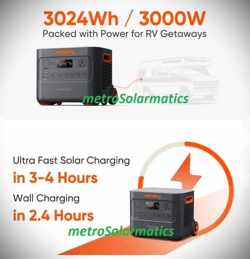 JACKERY 3000 PRO 3024Wh SOLAR KIT POWER STATION + 2x SOLARSAGA 200W | eBay