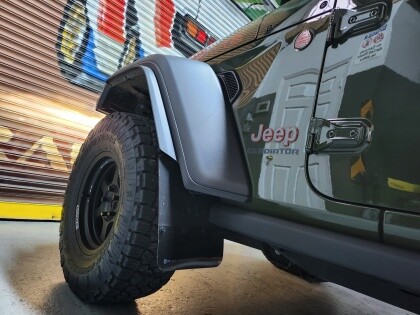 Rally Armor Black Mud Flap w/ Army Green Logo for 19-23 JT Gladiator | eBay