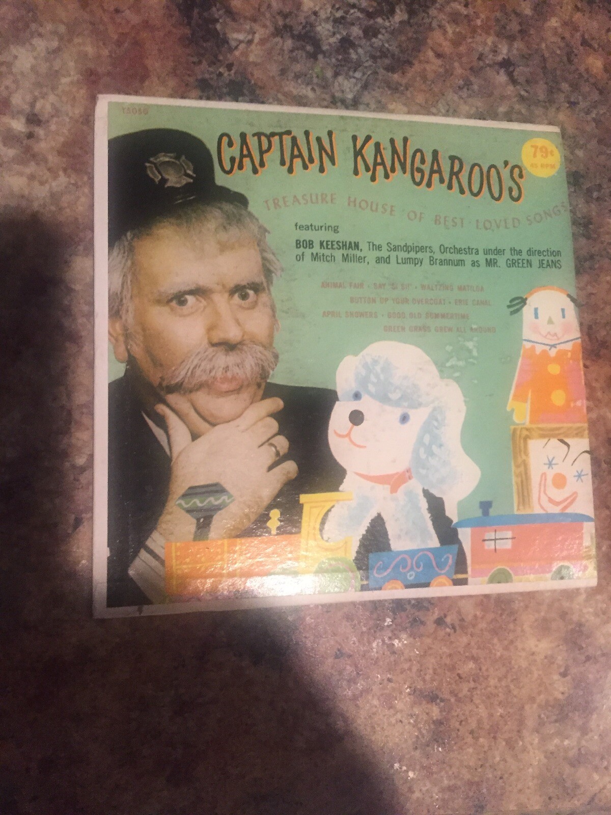 (B4) 45 Record: Captain Kangaroo Treasure House of Best Loved Songs ...