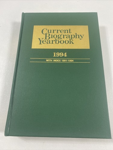 Current Biography Yearbook - H. W. Wilson Company (Hardcover, 1994) | eBay