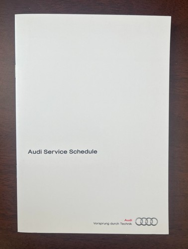 AUDI SERVICE BOOK A1 A2 A3 A4 A5 A6 A7 Q2 Q3 Q5 Q7 FOR ALL MODELS 100% ...