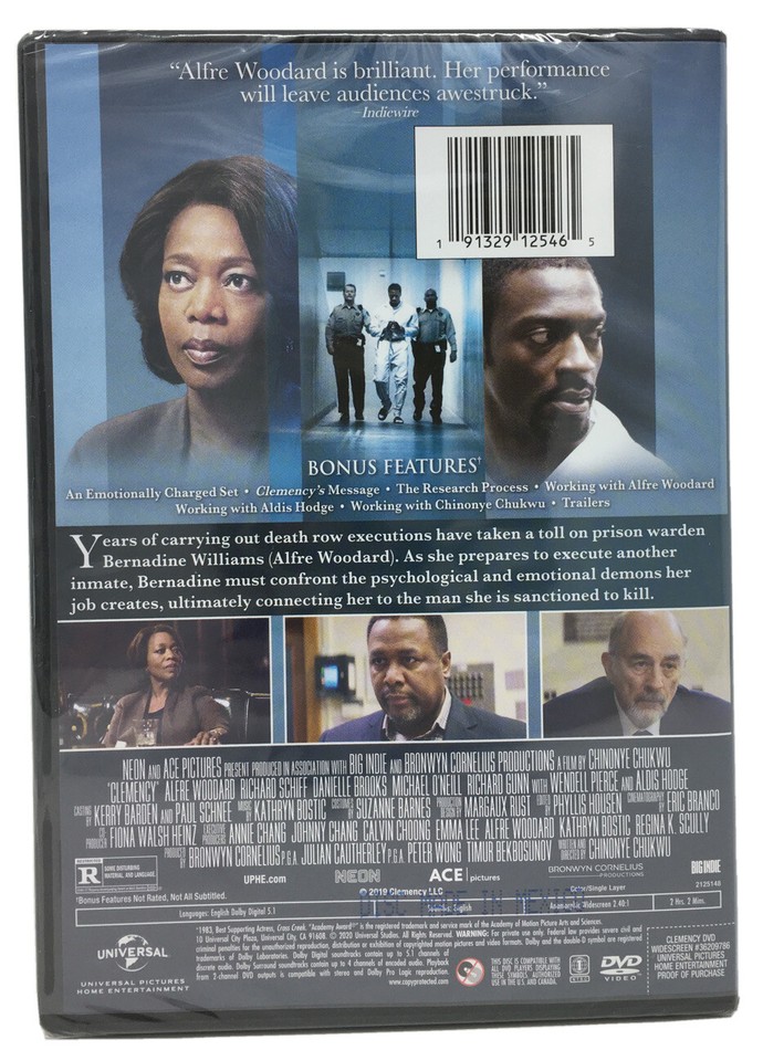 Clemency DVD Video Movie Film (Alfre Woodard) Region 1-Brand NEW/Sealed ...