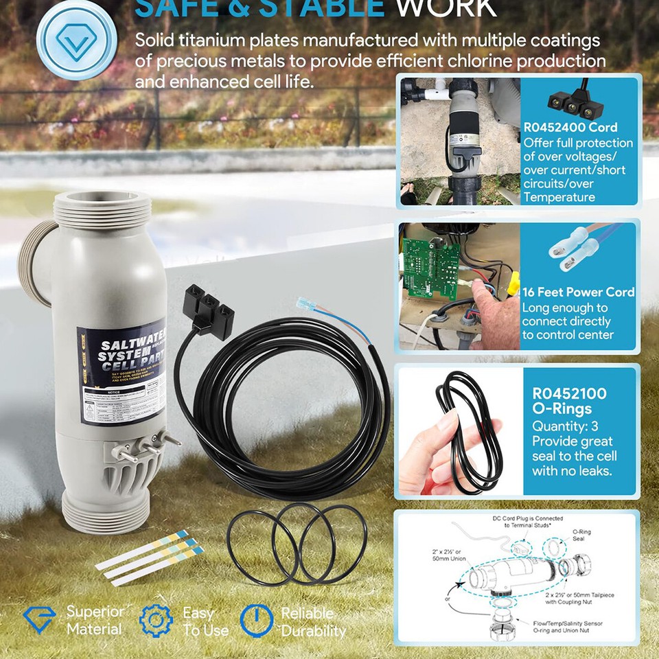 For Zodiac Jandy AquaPure PLC1400 Replacement Saltwater Pool System ...