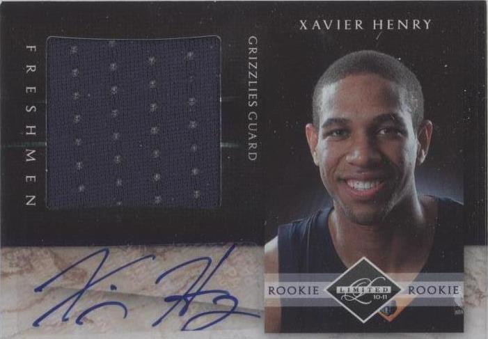 2010-11 Panini Limited - Freshman Jumbo Materials Xavier Henry #12 ...