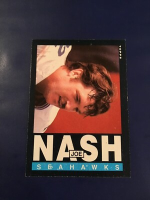 1985 Topps # 390 JOE NASH Rookie Boston College Seattle Seahawks | eBay