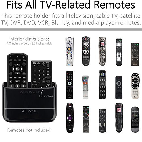 Universal Remote Control Holder – Attaches to Wall or Back of TV ...