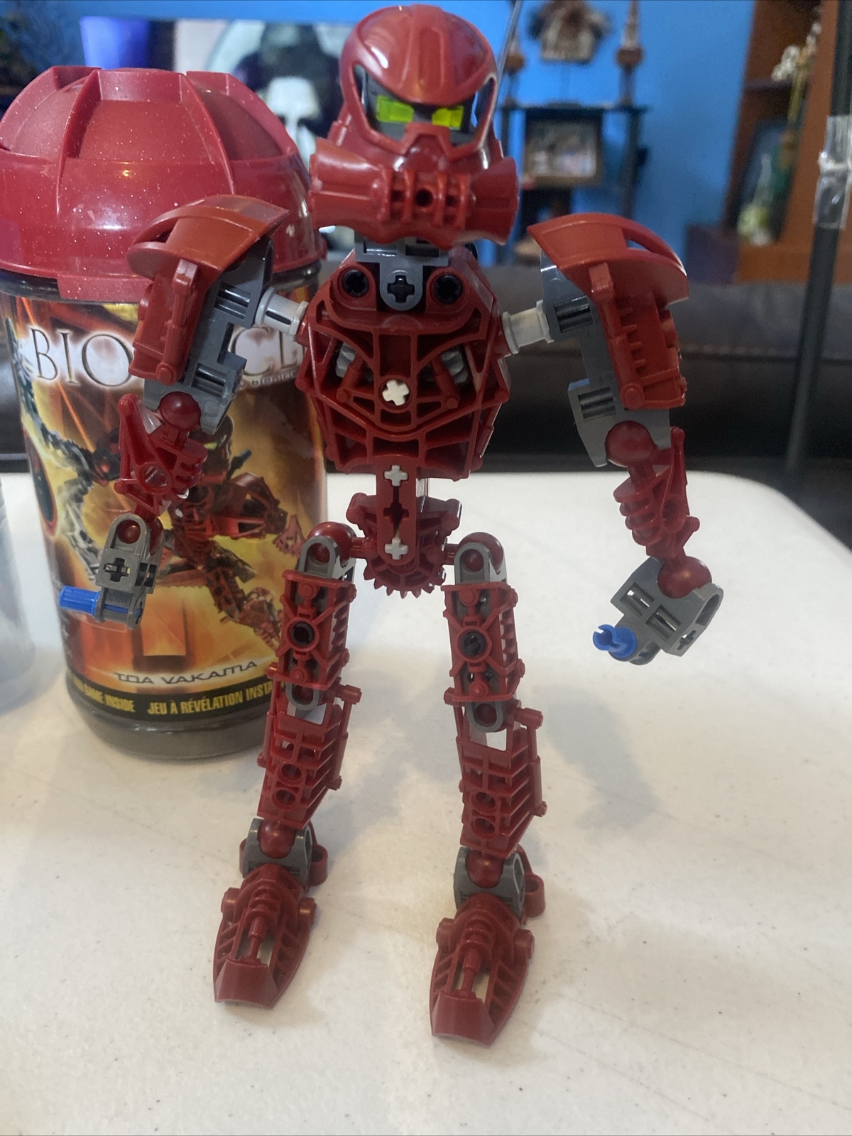 LEGO BIONICLE: Toa Vakama (8601) & Gahlok-kal (8578) figures & canister ...