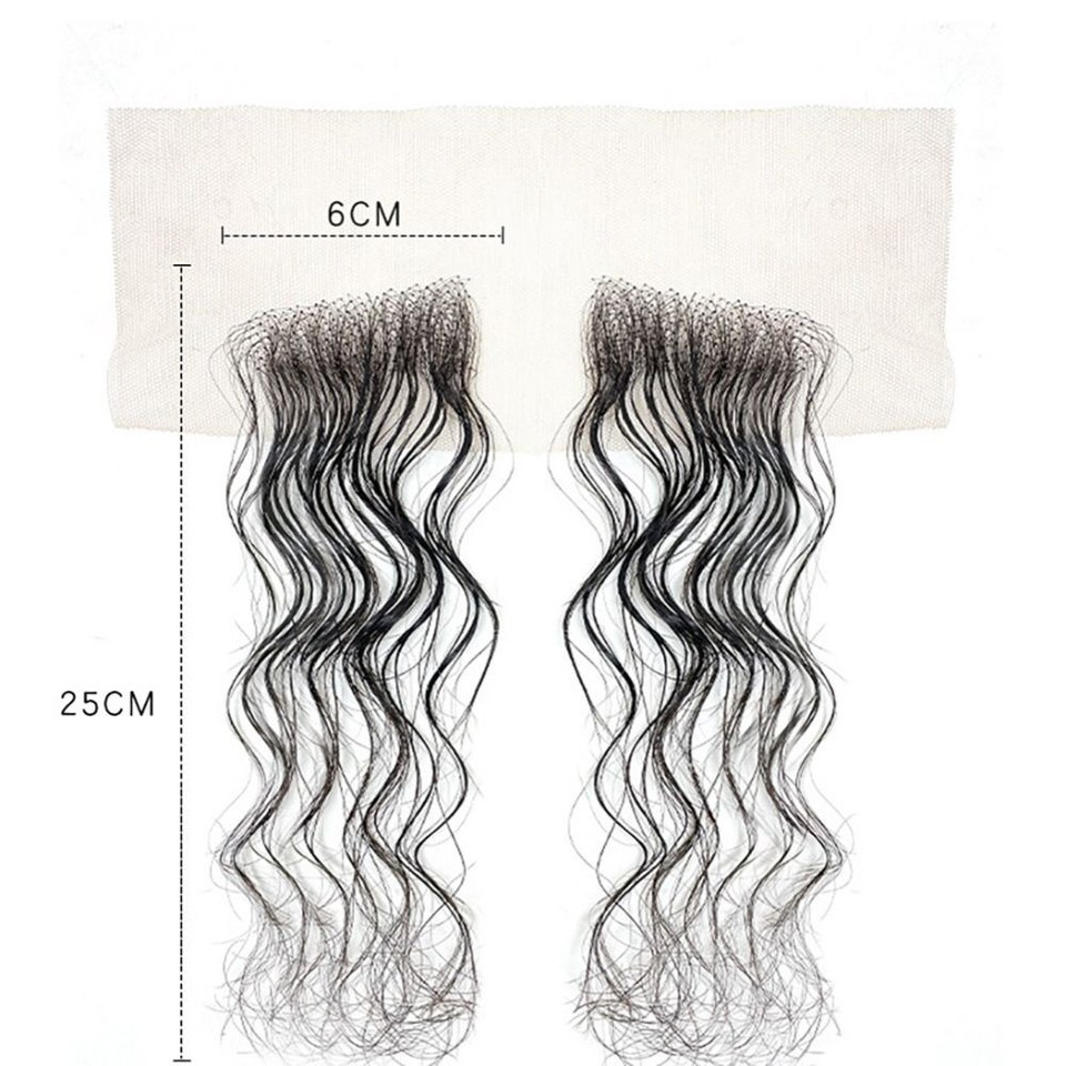 Lace Hairline Wigs Real Human Hair Hair Top Hair Stripes Hairline Edge ...