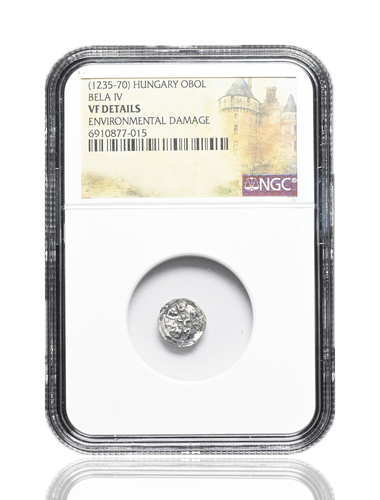 HUNGARY. Bela IV. 1235-1270. Silver Obolus, NGC VF Details | eBay