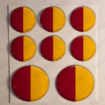 Rome Stickers Gel Domed Resin 3D Flags Rome Vinyl Sticker Decals Italy ...