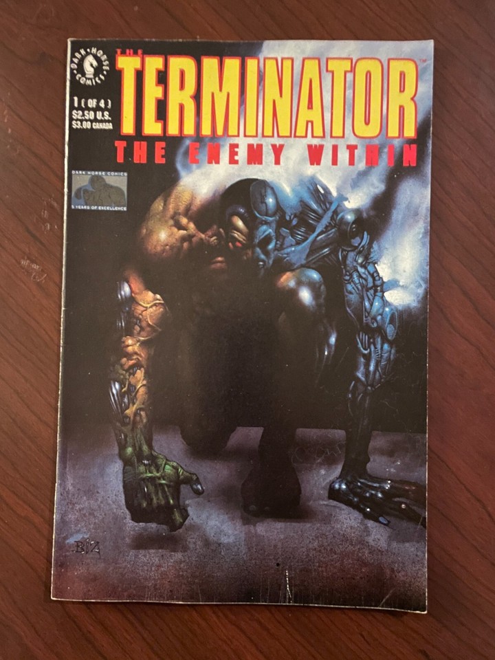 Terminator Enemy Within #1 (Dark Horse 1991) Terminator Burning Earth ...