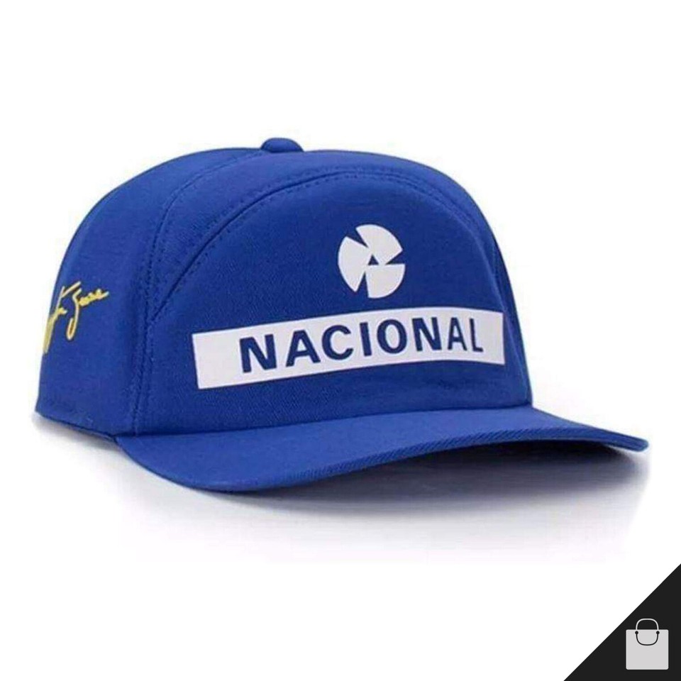 Ayrton Senna Cap Official Nacional Formula 1 F1 Adult Size Blue Hat ...