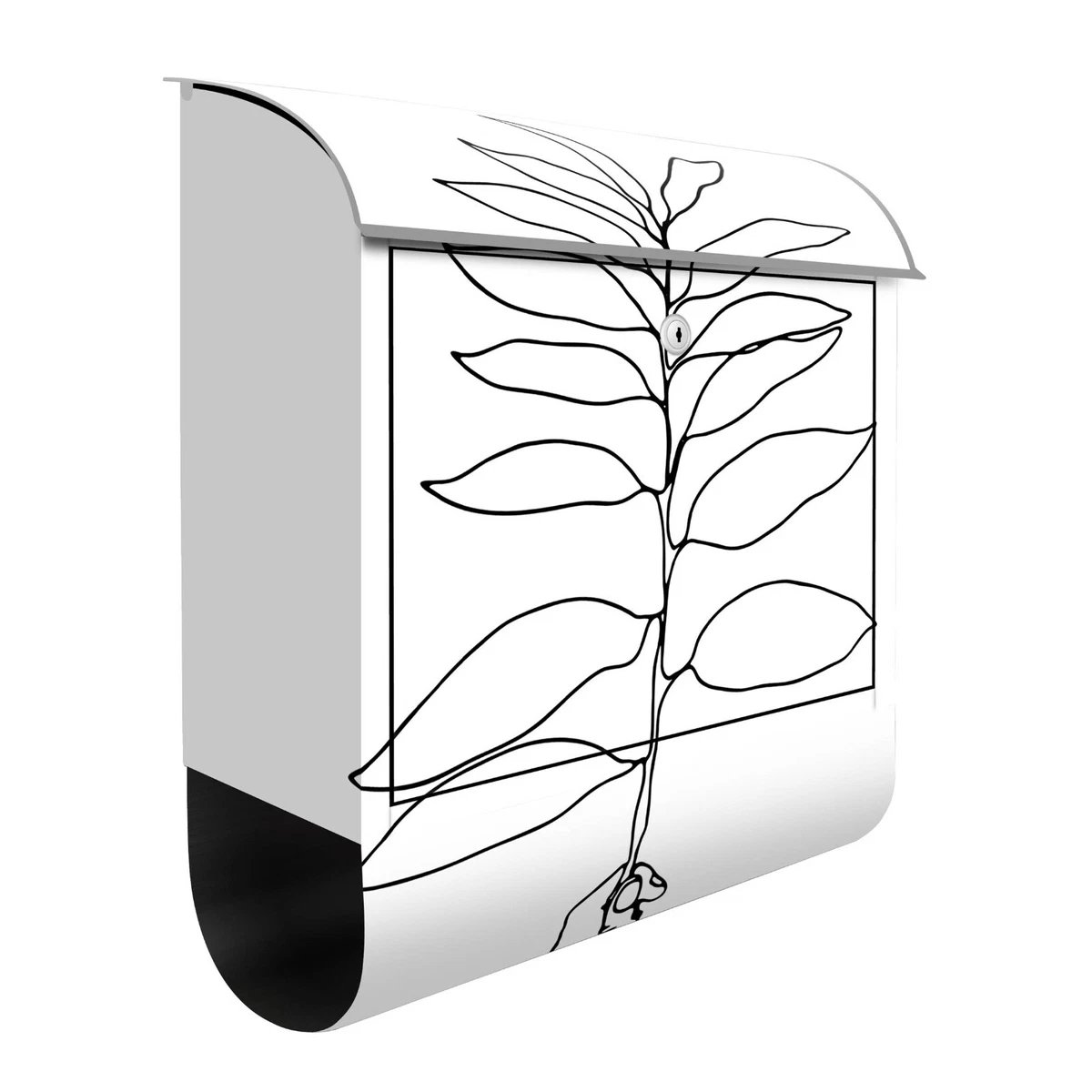 Mail Box With Letter Clip Art