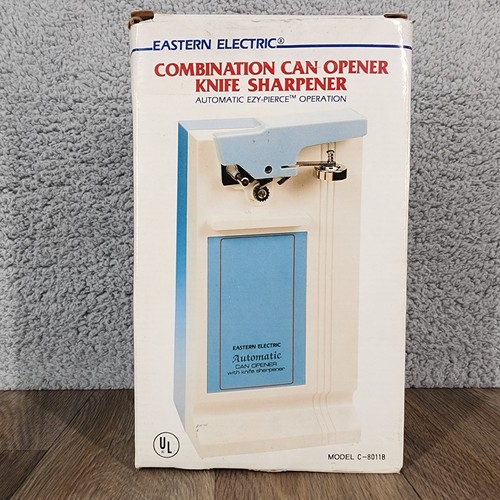 VTG 1988 Eastern Electric Combination Can Opener & Knife Sharpener NIB ...
