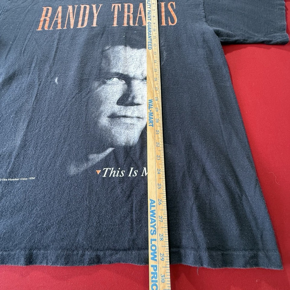 1994 Randy Travis T-shirt This Is Me Black XL 100% Cotton Made in USA ...
