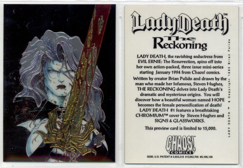 Lady Death - promo card lot - 8 cards | eBay