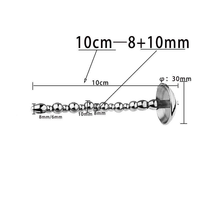 Male's Electric E-stim Stretcher Urethral Sounding Rod Penis Plug ...