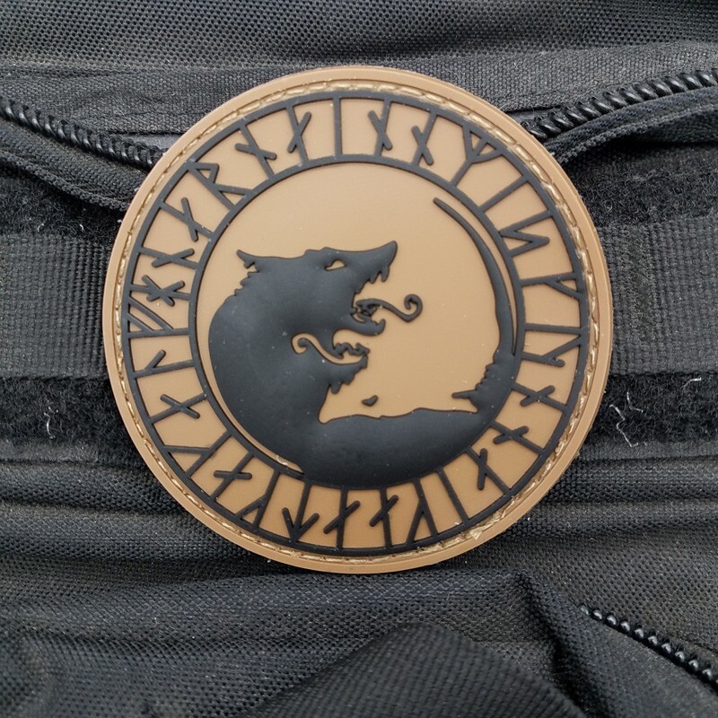 3D PVC Viking Odin Úlfhédnar No Mercy Only Violence Wolf In God Hook Loop Patch | eBay