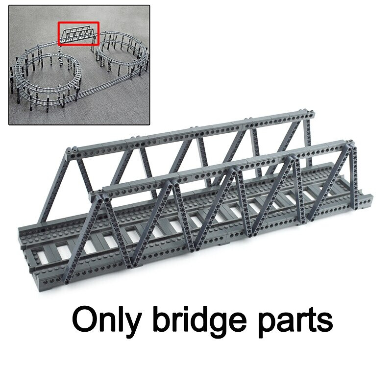 City Rail Flexible Tracks for LEGO Kit Train Building Blocks Sets DIY ...