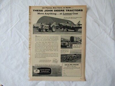 1957 John Deere 420 820 tractor print AD 11x8" | eBay
