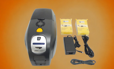 Zebra ZXP Series 3 Double Sided USB Card Printer Bundle - Includes 2 ...