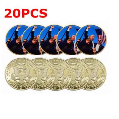 20pcs 2024 President Donald Trump Assassination Commemorative Challenge ...