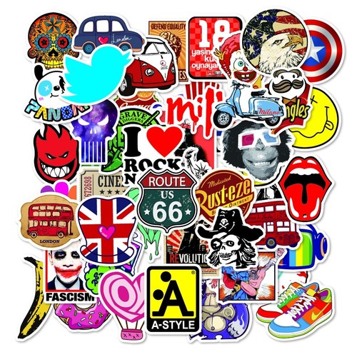 100pcs Skateboard Stickers Bomb Vinyl Laptop waterbottle Luggage Decals ...