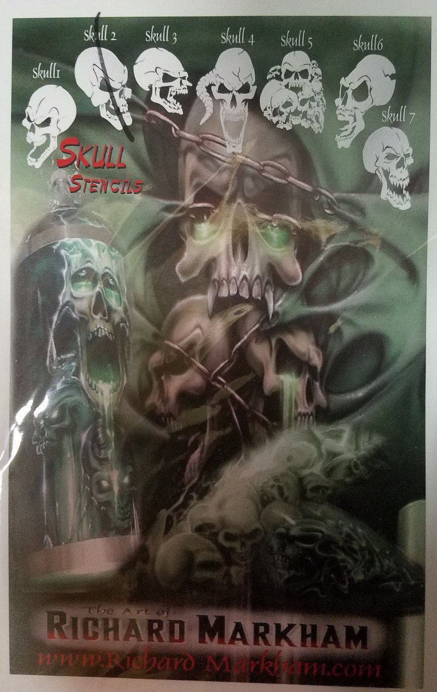 Richard Markham Skull #2 Stencil - 4841-02 | eBay