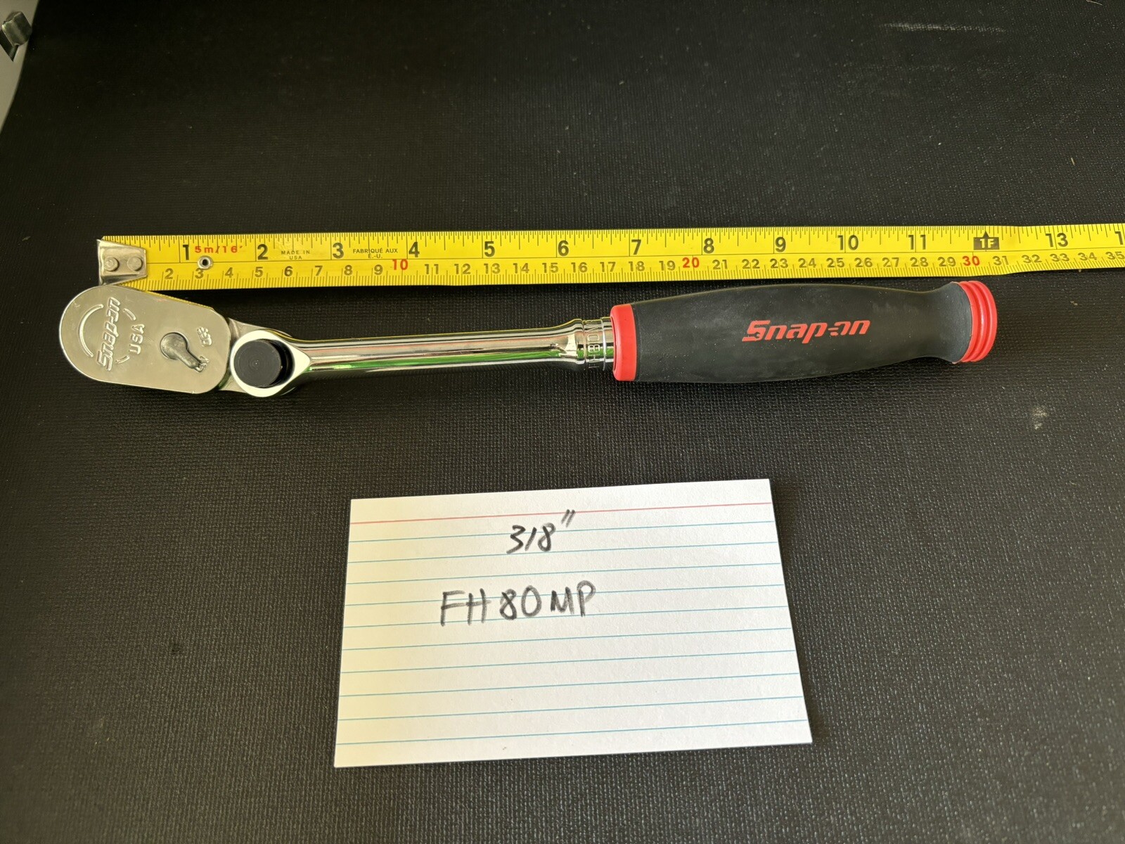 Snap-on FH80MP 3/8" Drive Soft Grip Multi Position Head Ratchet 80 ...