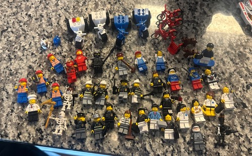 Lot Of 36 Mix Lego MiniFigures & Accessories- From Random Sets | eBay