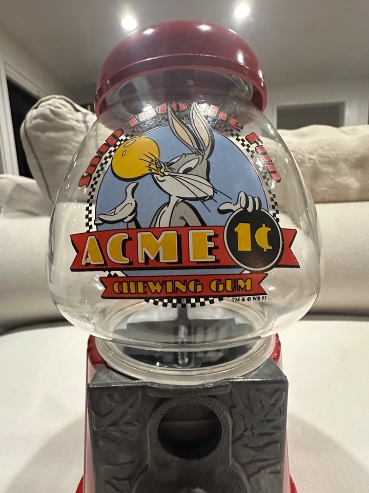 Vintage Bugs Bunny ACME Chewing Gum Gumball Machine 1993 Working ...