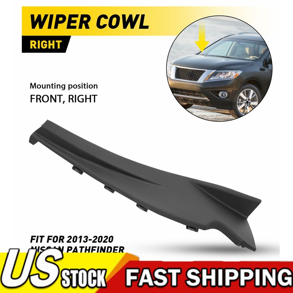 For 13-20 Nissan Pathfinder S Windshield Wiper Cowl Extension Trim RH ...