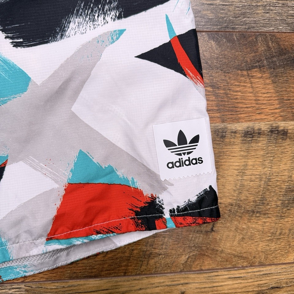Adidas Courtside Shorts Mens 2XL White Lined Drawstring Stretch | eBay