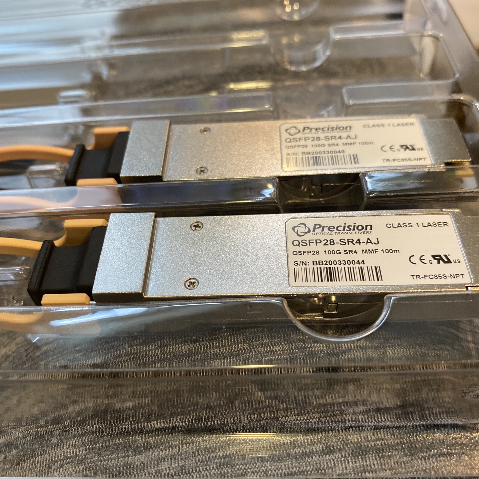 Precision Optical Transceivers QSFP28 100G SR4 MMF 100m (PRE-QSFP28-SR4 ...