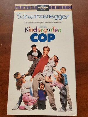 Kindergarten Cop (VHS, 1990) Arnold Schwarzenegger, Penelope Ann Miller ...